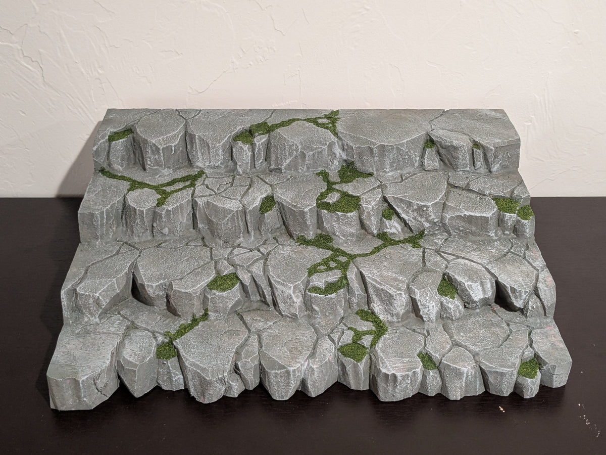 Ikea Detolf Light Stone and Moss Riser Action Figure Display Diorama ...