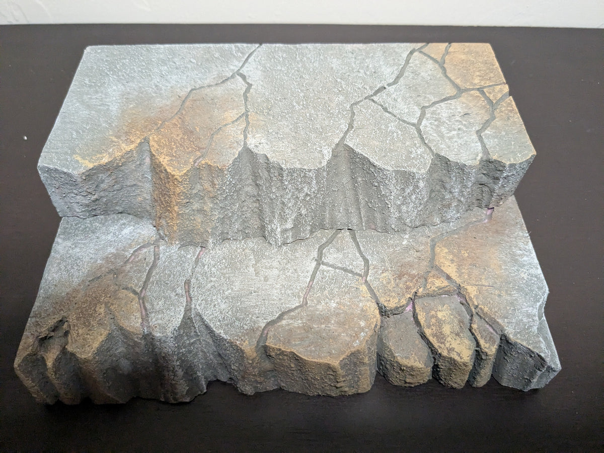 Single Figure Tiered Stone Rubble Display Diorama – Would you kindly ...