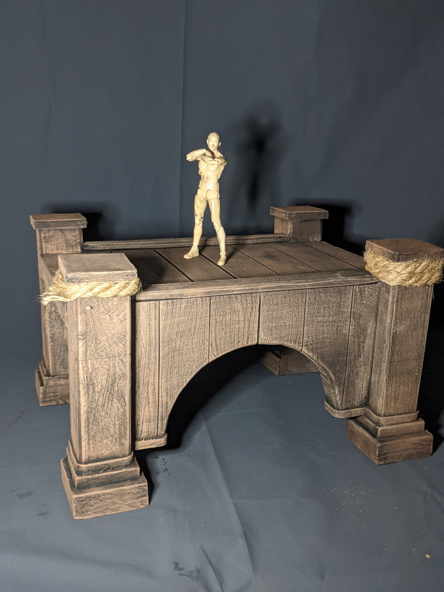 Mythic legions inspired bridge/tower action figure display diorama ...