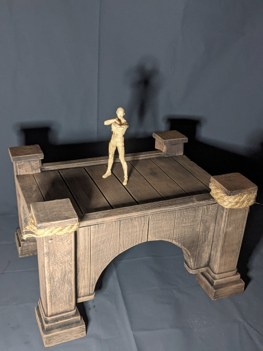 Mythic legions inspired bridge/tower action figure display diorama ...