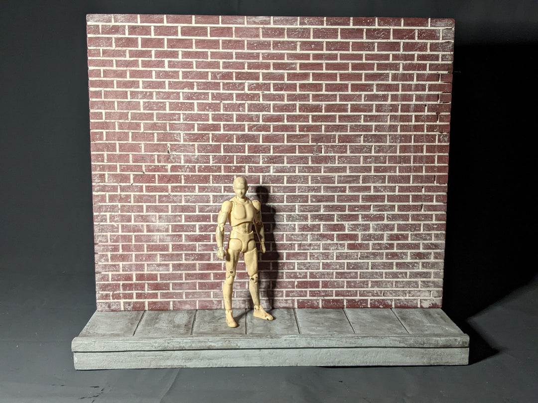 Brick Wall Backdrop Action Figure Display Diorama – Would you kindly ...