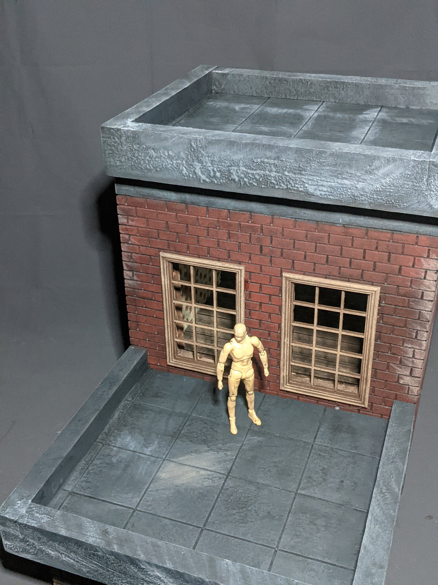 Awesome Oversized Double Rooftop and Apartment Interior Display Dioram ...